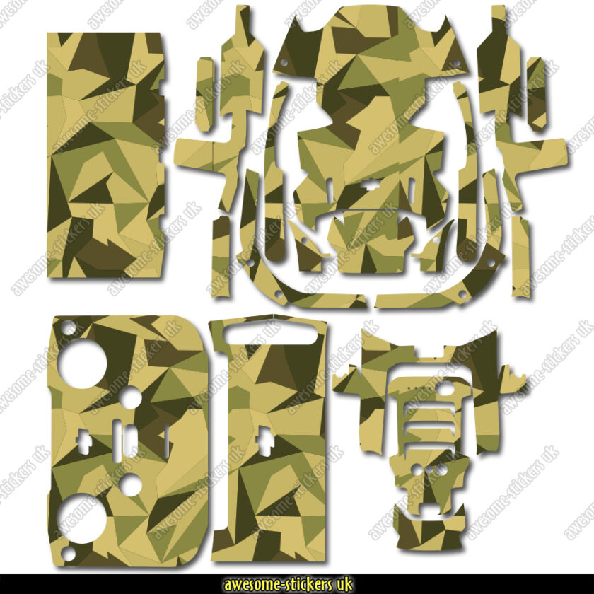 DJI Mini 2 skins 006 - Green disruption camouflage