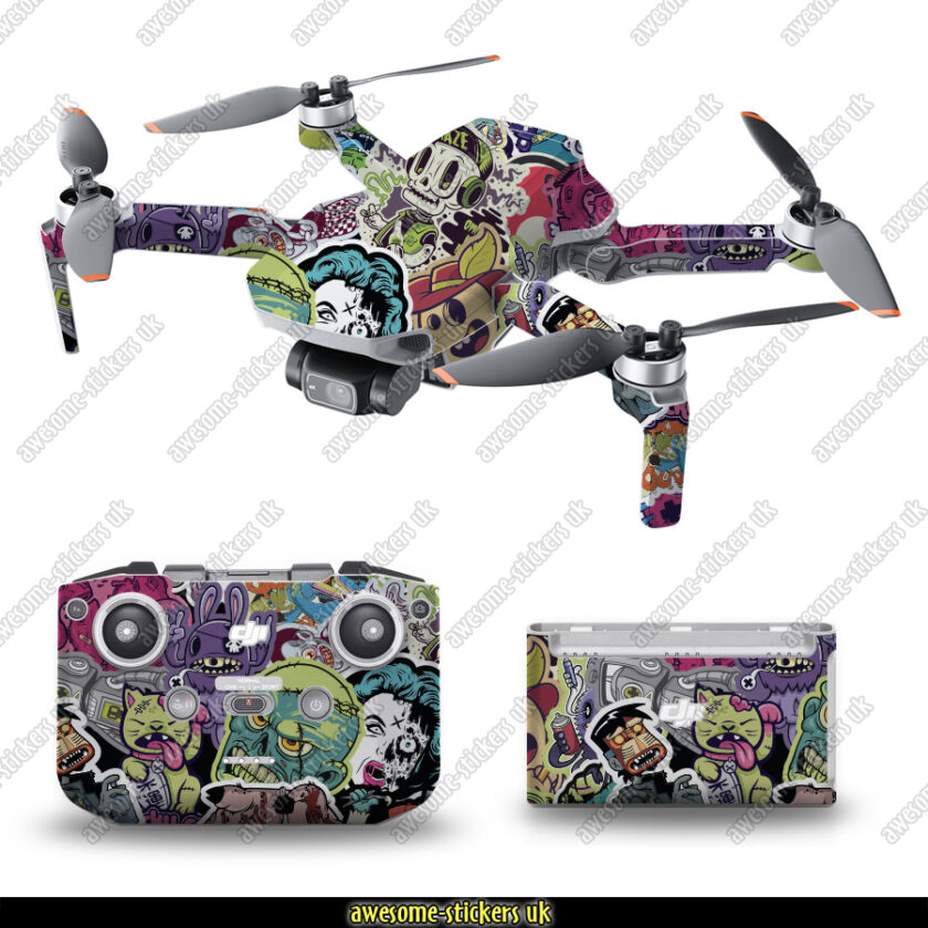 DJI Mini 2 skins 010 - Monsterbomb