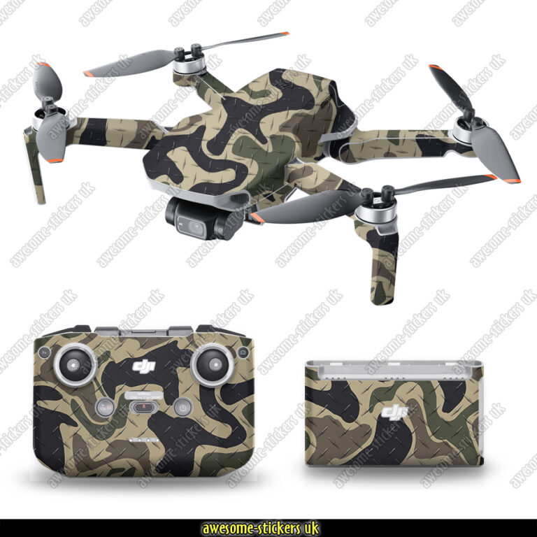 DJI Mini 2 skins 018 - Checkerplate camouflage