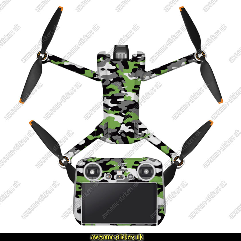 DJI Mini 3 Pro skins 002 - Green Urban Camouflage