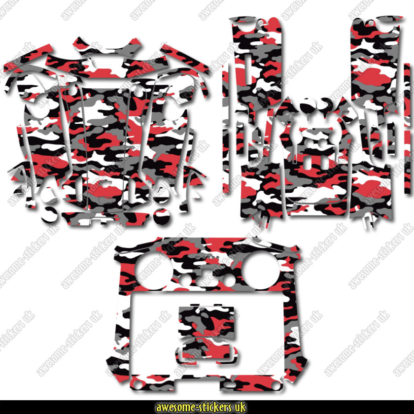 DJI Mini 3 Pro skins 004 - Red Urban Camouflage