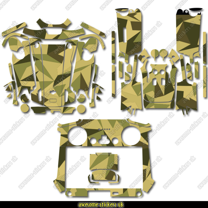 DJI Mini 3 Pro skins 006 - Green Disruption Camouflage