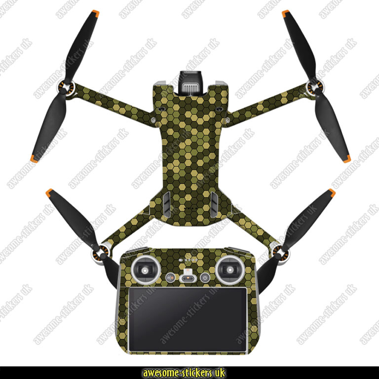 DJI Mini 3 Pro skins 001 - Yellow Urban Camouflage