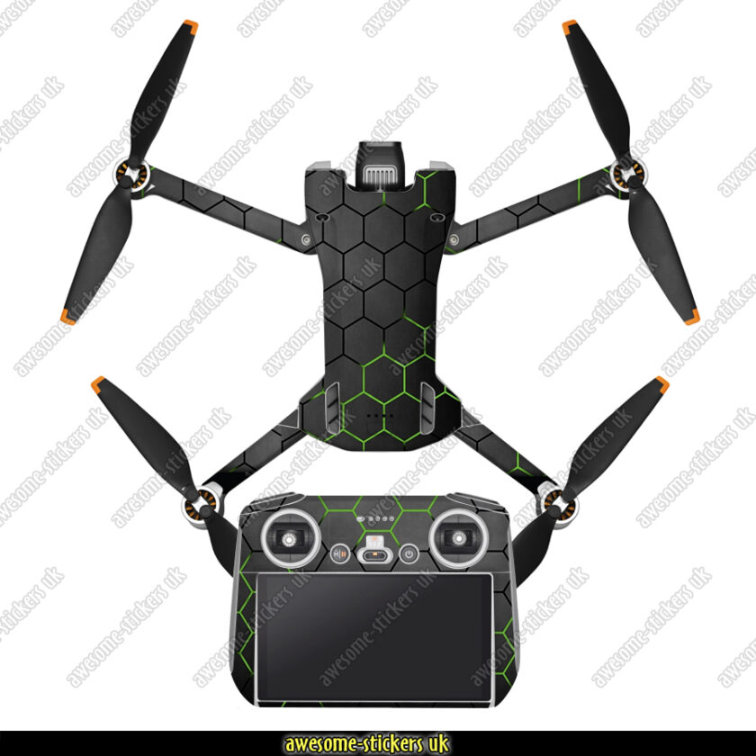 DJI Mini 3 Pro skins 009 - Grey Honeycomb