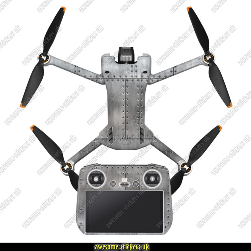 DJI Mini 3 Pro skins 013 - Riveted metal