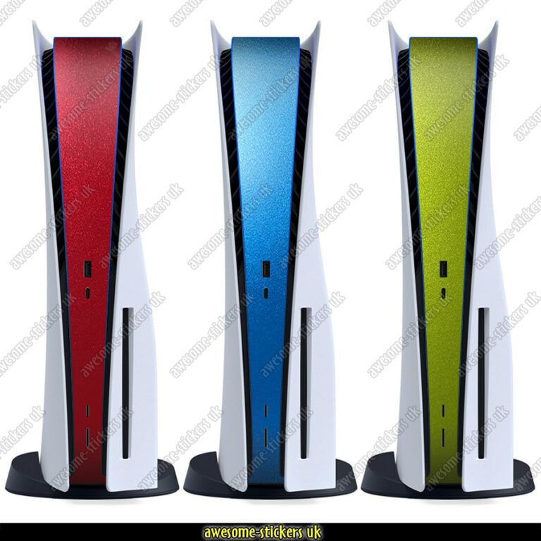 PS5 Centre Panel Vinyl Skin Wrap 001 - 003: Chrome colours