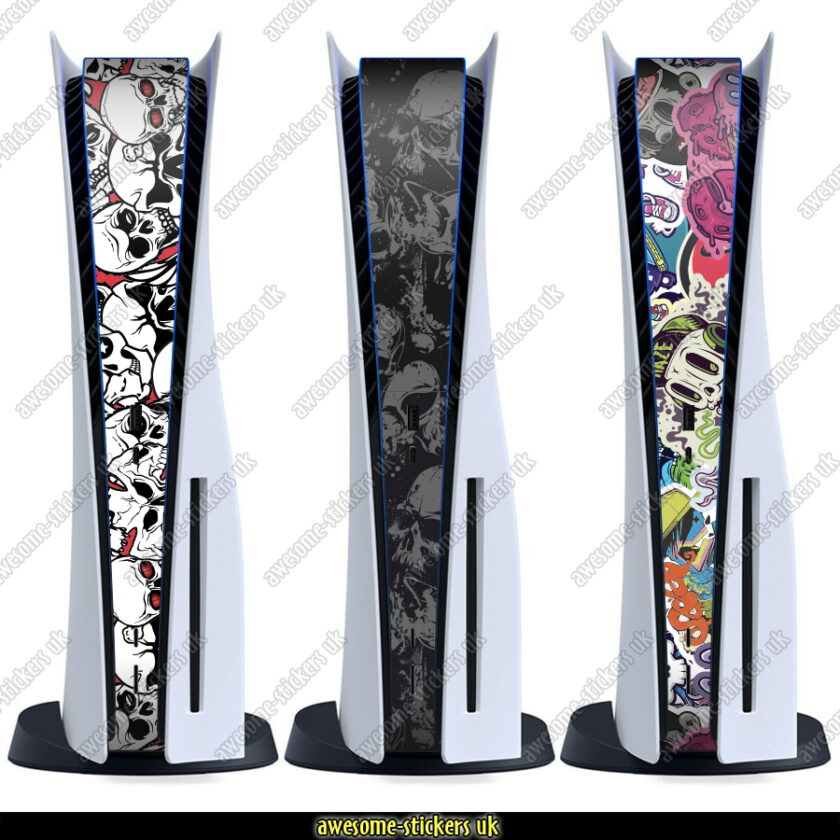 PS5 Centre Panel Vinyl Skin Wrap 022 - 024: Skulls & Monsters