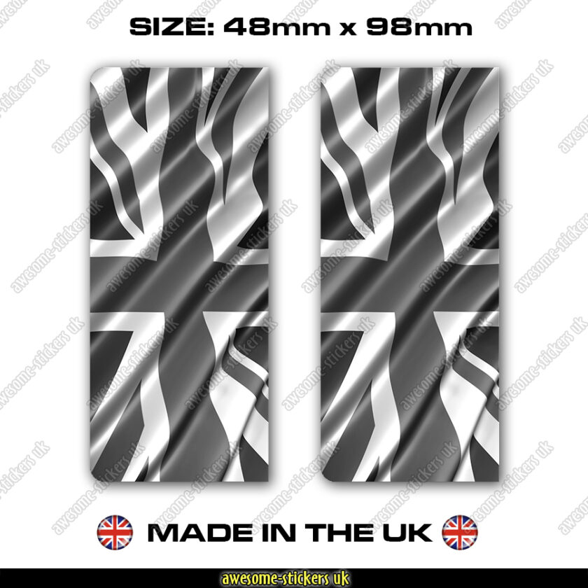 Number plate stickers 028 - GB Great Britain flag
