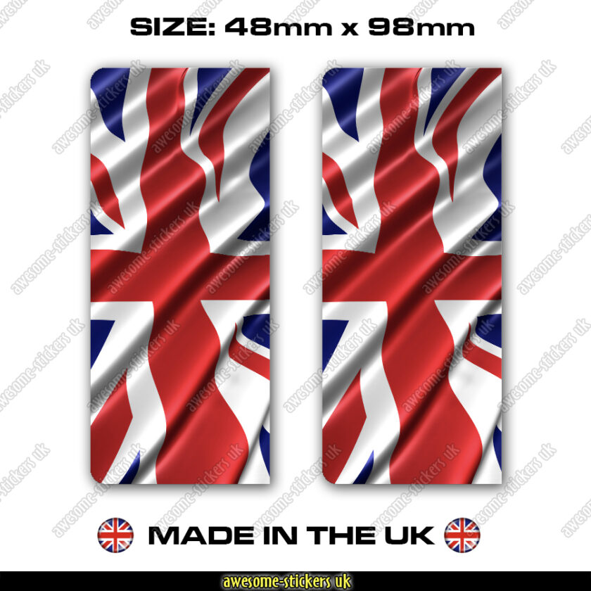 Number plate stickers 042 - UK Great Britain flag