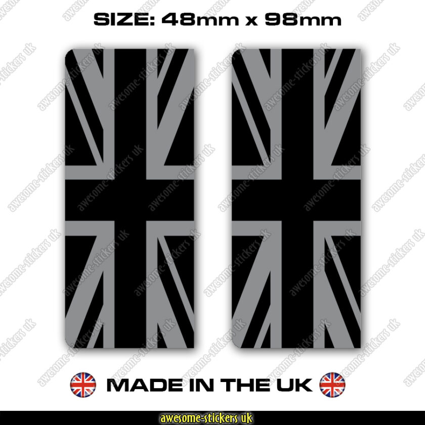 Number plate stickers 051 - UK Great Britain flag