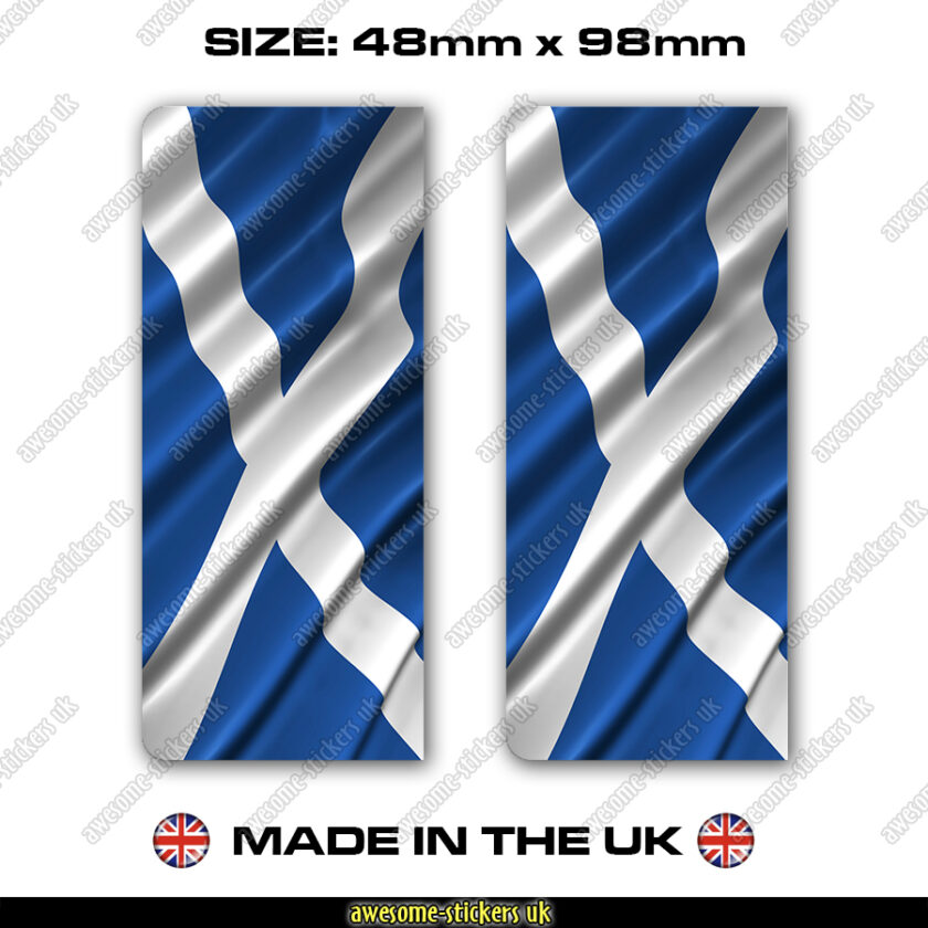 Number plate stickers 073 - SCOTTISH flag