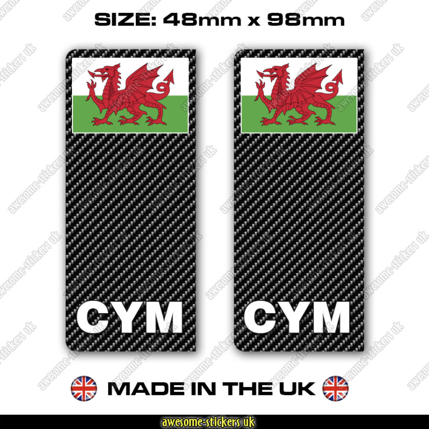 Welsh Flag stickers - Awesome Stickers UK