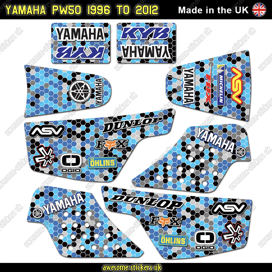 YAMAHA PW50 GRAPHICS DECALS STICKERS 1996 - 2012 C