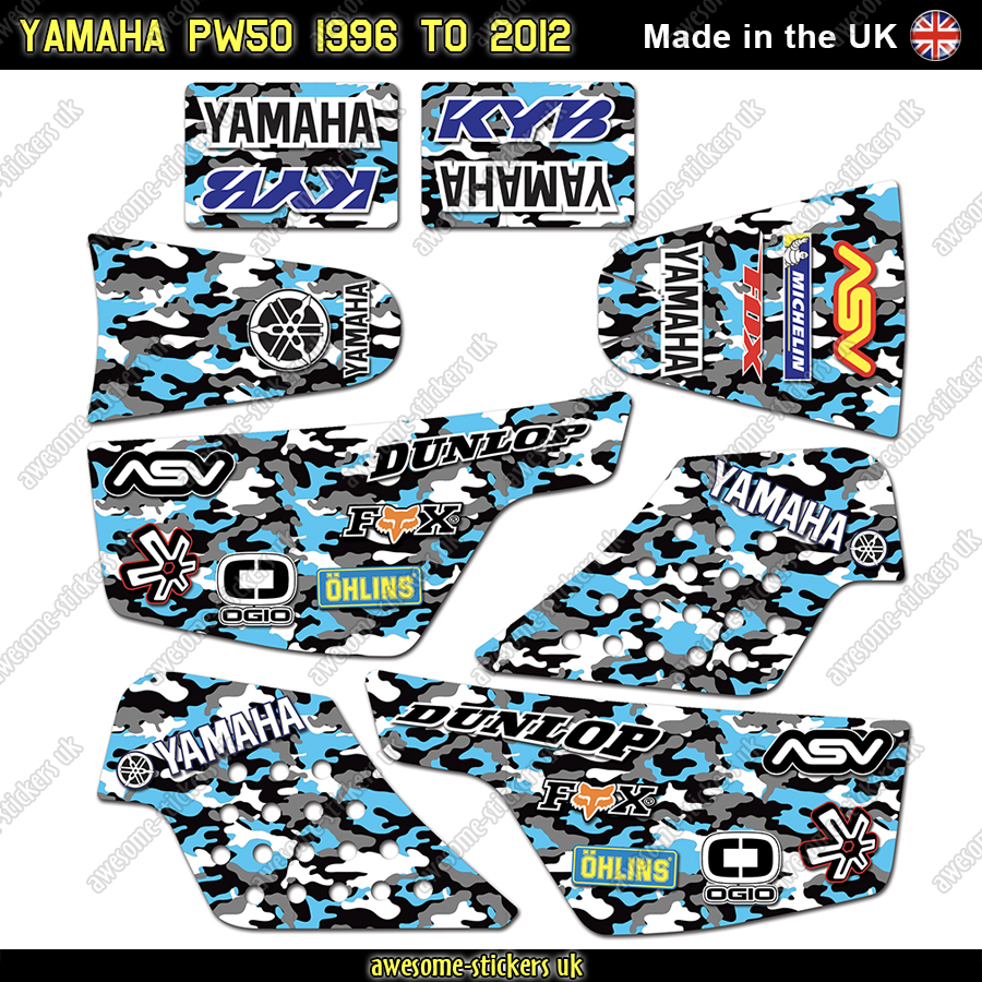 YAMAHA PW50 GRAPHICS DECALS STICKERS 1996 - 2012 D