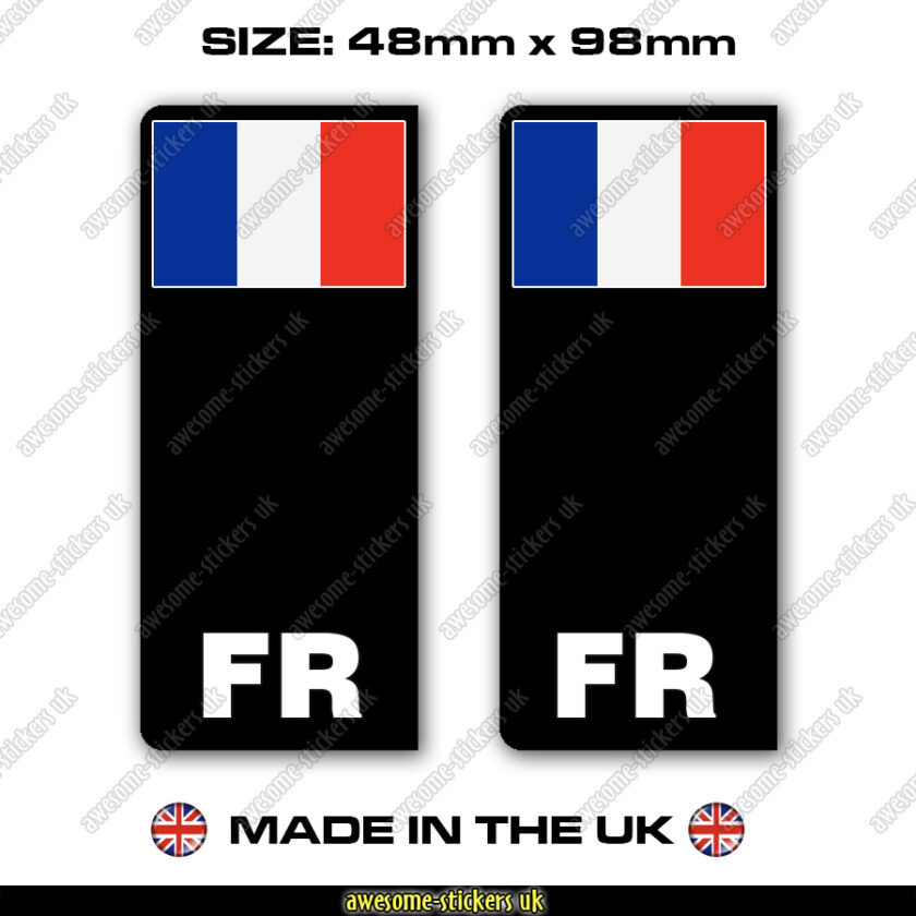 Number Plate Stickers 104 French Flag number-plate-stickers-104-french-flag