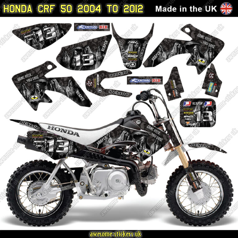 KTM 50 SX GRAPHICS DECALS 2016- 2023 - Awesome Stickers UK