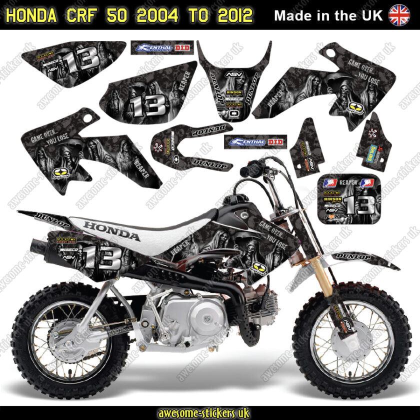 HONDA CRF 50 GRAPHICS 2004 - 2012 - Awesome Stickers UK