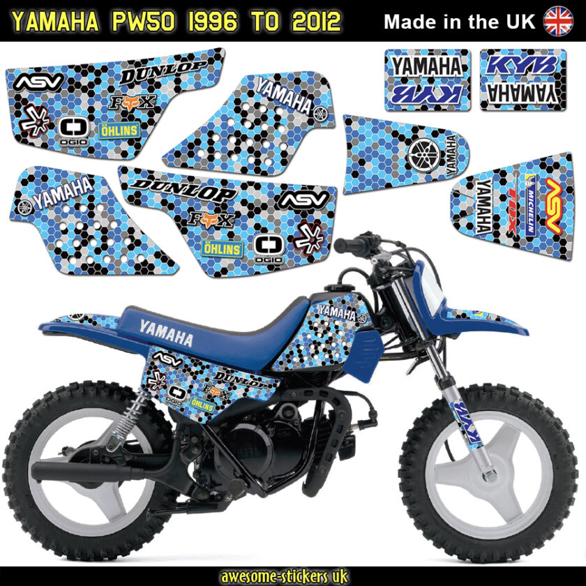 YAMAHA PW50 GRAPHICS DECALS STICKERS 1996 - 2012 C