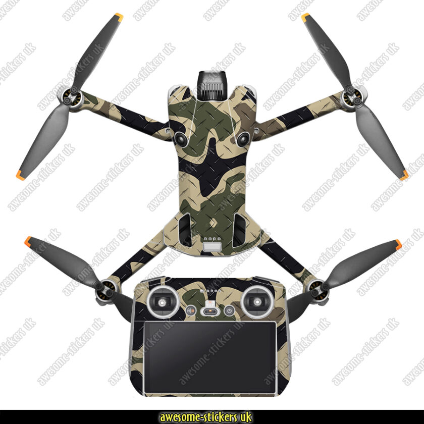 DJI Mini 4 Pro wraps 018 - Checkerplate camouflage