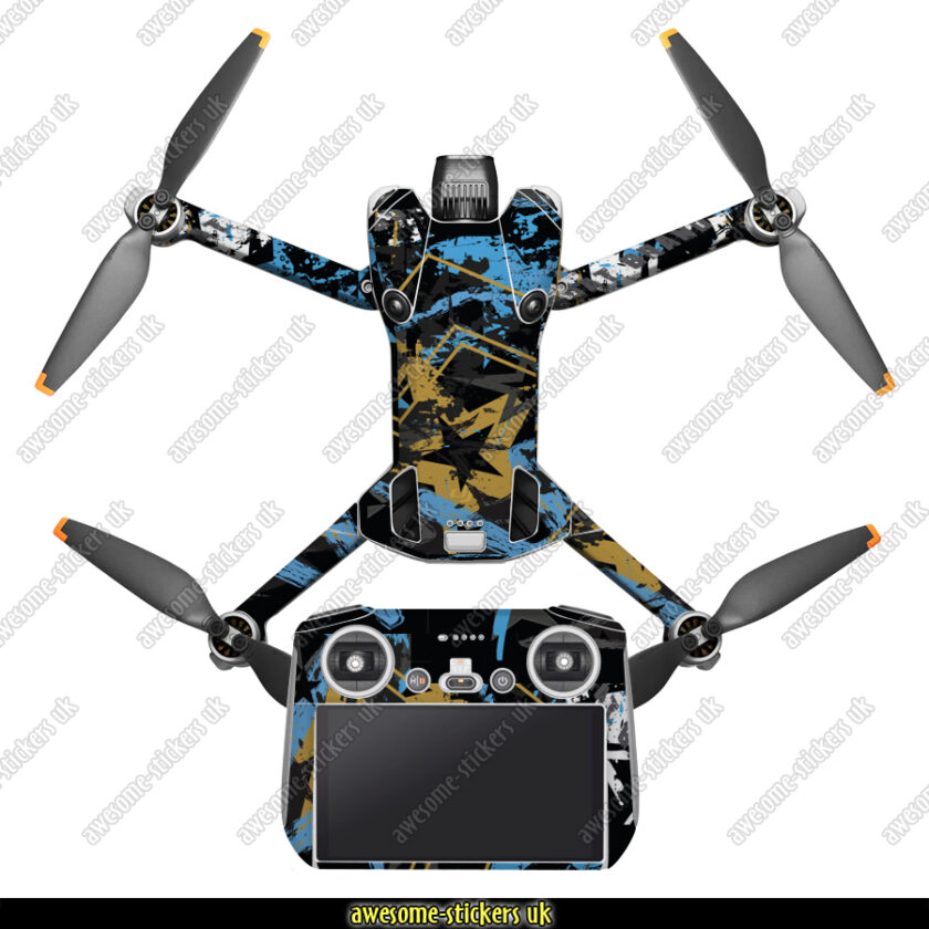 DJI Mini 4 Pro wraps 021 - Black & white abstract