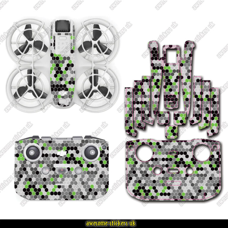 DJI NEO skins 024 - Green Hexagon Camouflage