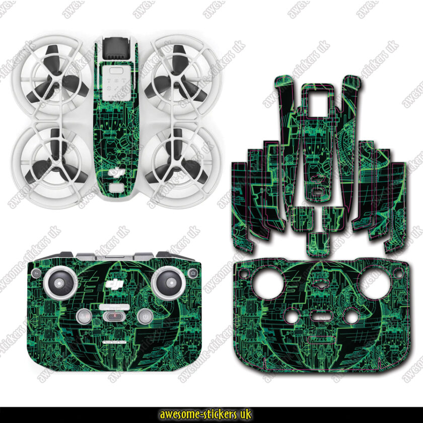 DJI NEO skins 042 - Death Star Blueprints