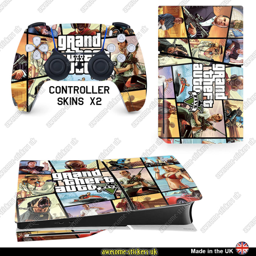 PS5 Slim skins - Playstation 5 Slim wraps - Awesome Stickers UK