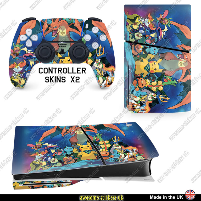 PS5 Slim skins - Playstation 5 Slim wraps - Awesome Stickers UK