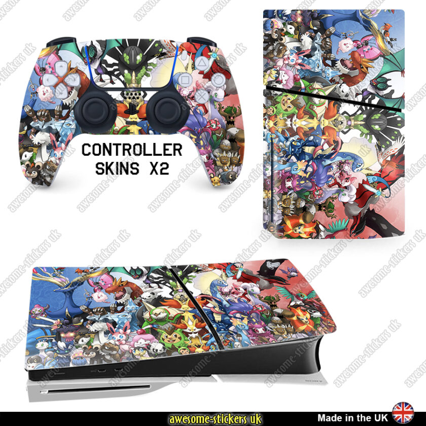 PS5 Slim skins - Playstation 5 Slim wraps - Awesome Stickers UK