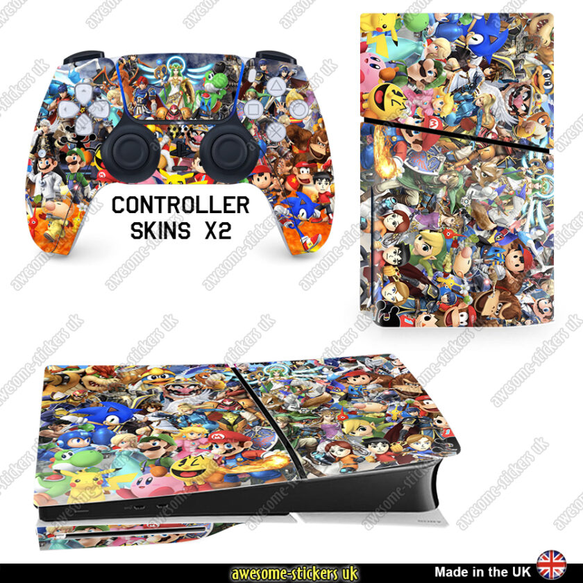 PS5 Slim skins - Playstation 5 Slim wraps - Awesome Stickers UK