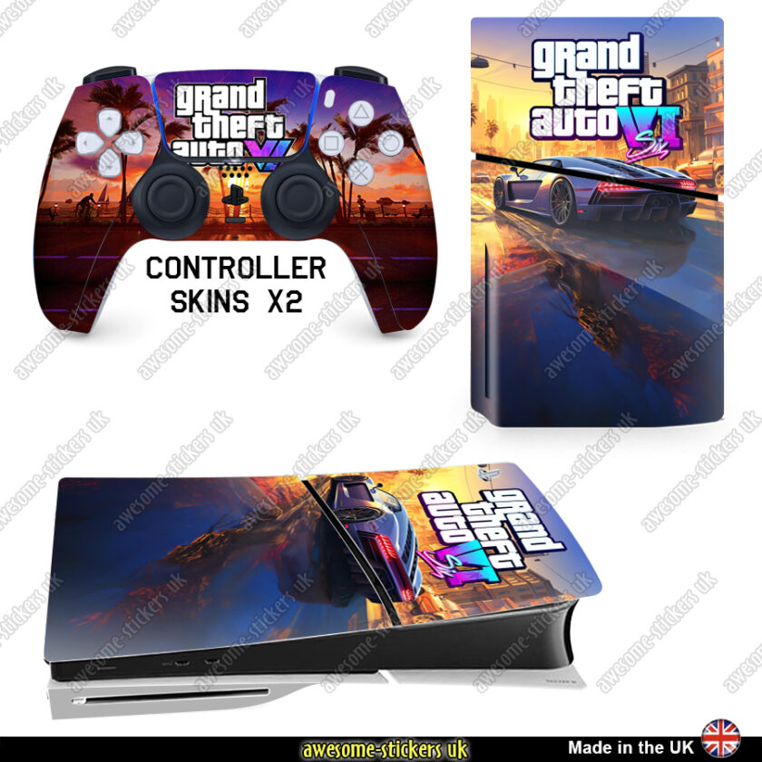 PS5 Slim skins - Playstation 5 Slim wraps - Awesome Stickers UK
