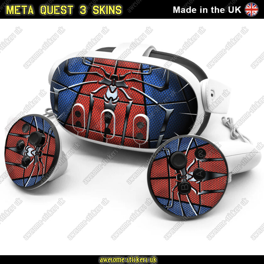 Meta Quest 3 skins - vinyl sticker wrap 001 - SPIDERMAN