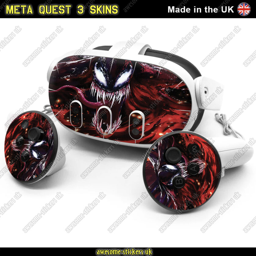 Meta Quest 3 skins - vinyl sticker wrap 004 - VENOM