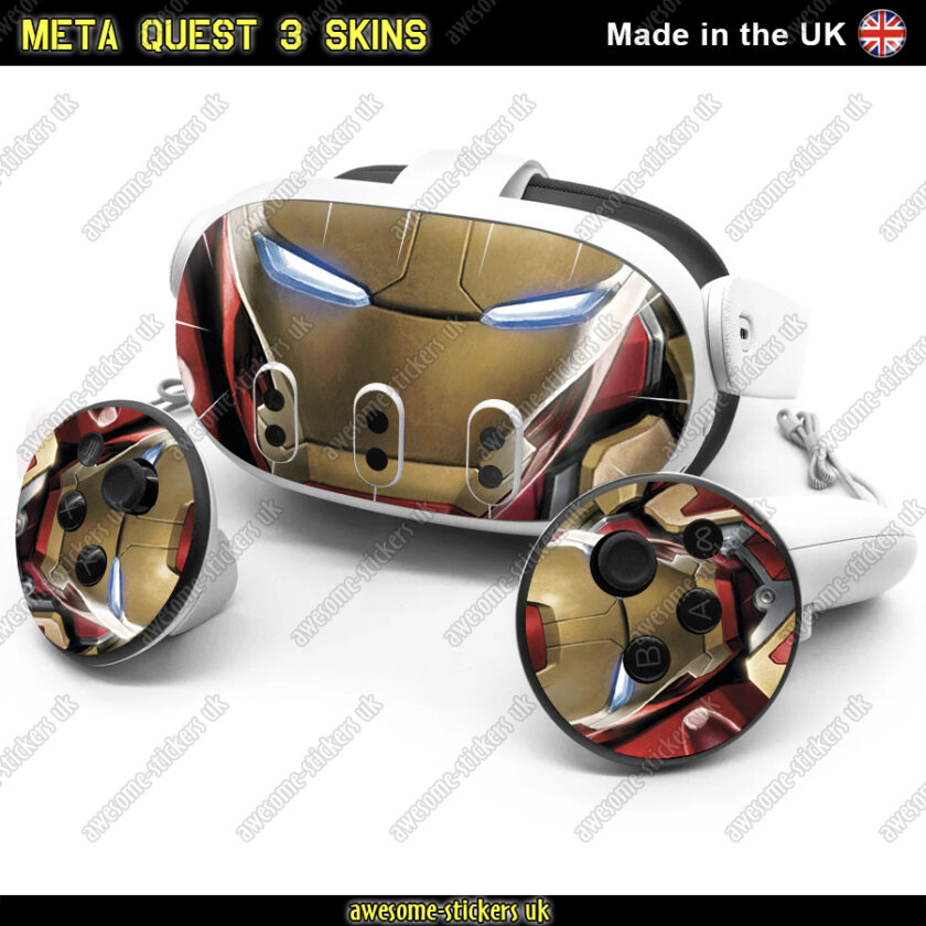 Meta Quest 3 skins - vinyl sticker wrap 005 - IRONMAN