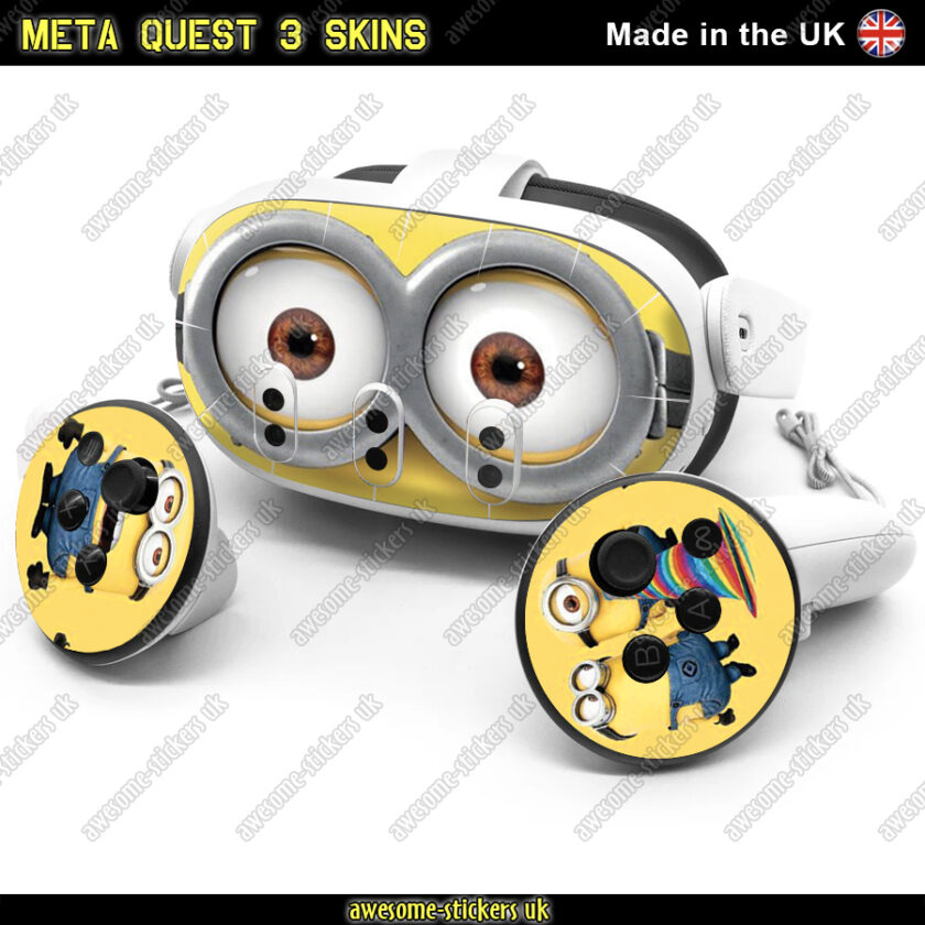 Meta Quest 3 skins - vinyl sticker wrap 007 - MINIONS