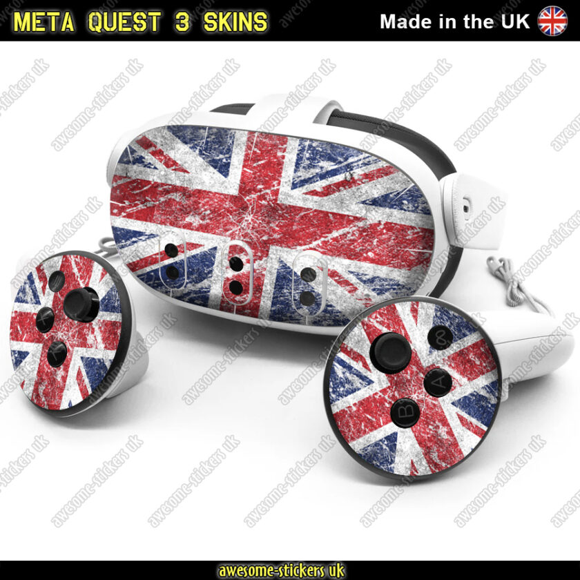 Meta Quest 3 skins - vinyl sticker wrap 015 - UNION JACK