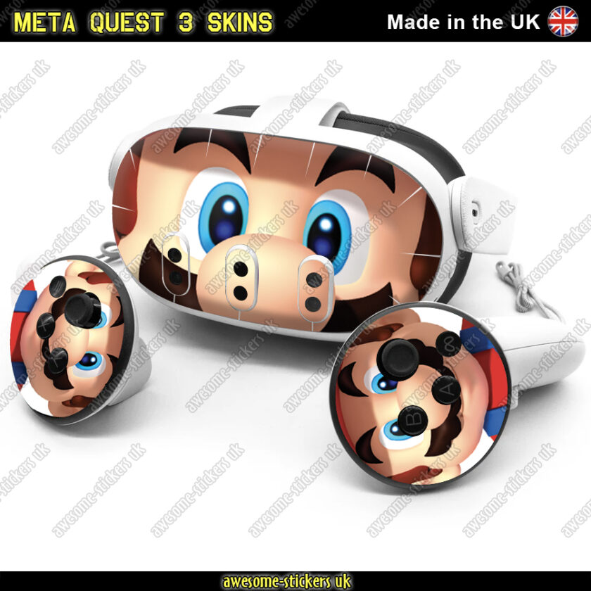 Meta Quest 3 skins - vinyl sticker wrap 020 - MARIO