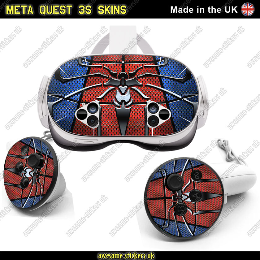 Meta Quest 3S skins - vinyl sticker wrap 001 - SPIDERMAN