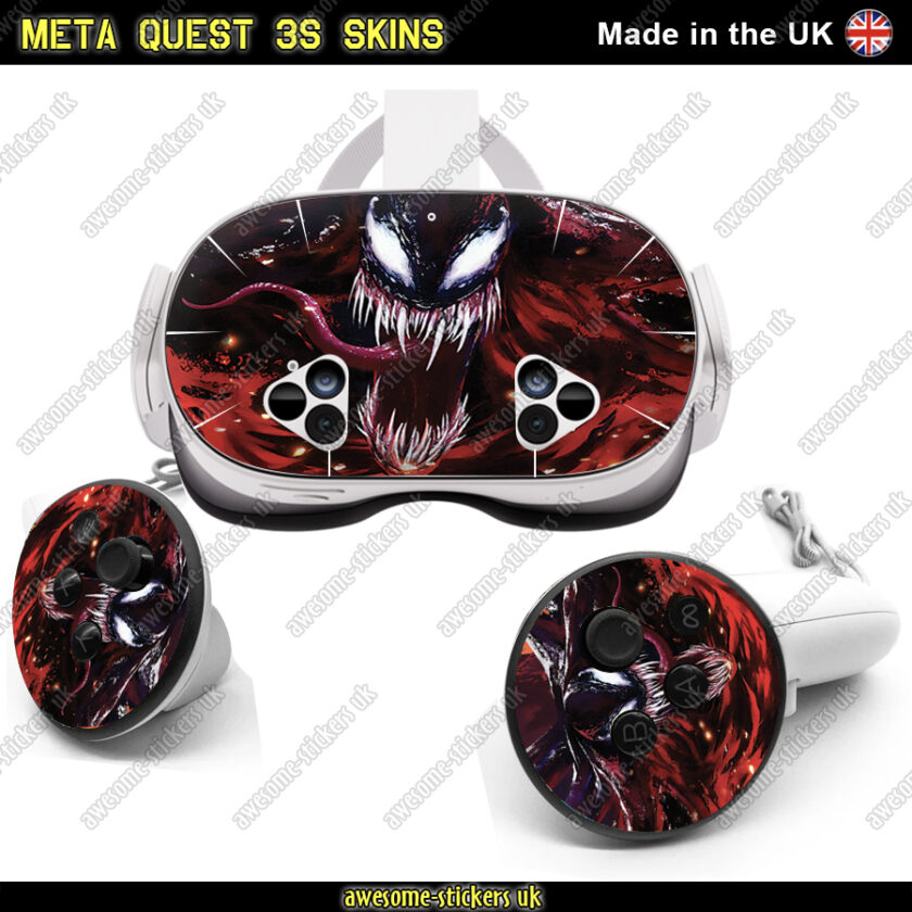 Meta Quest 3S skins - vinyl sticker wrap 004 - VENOM