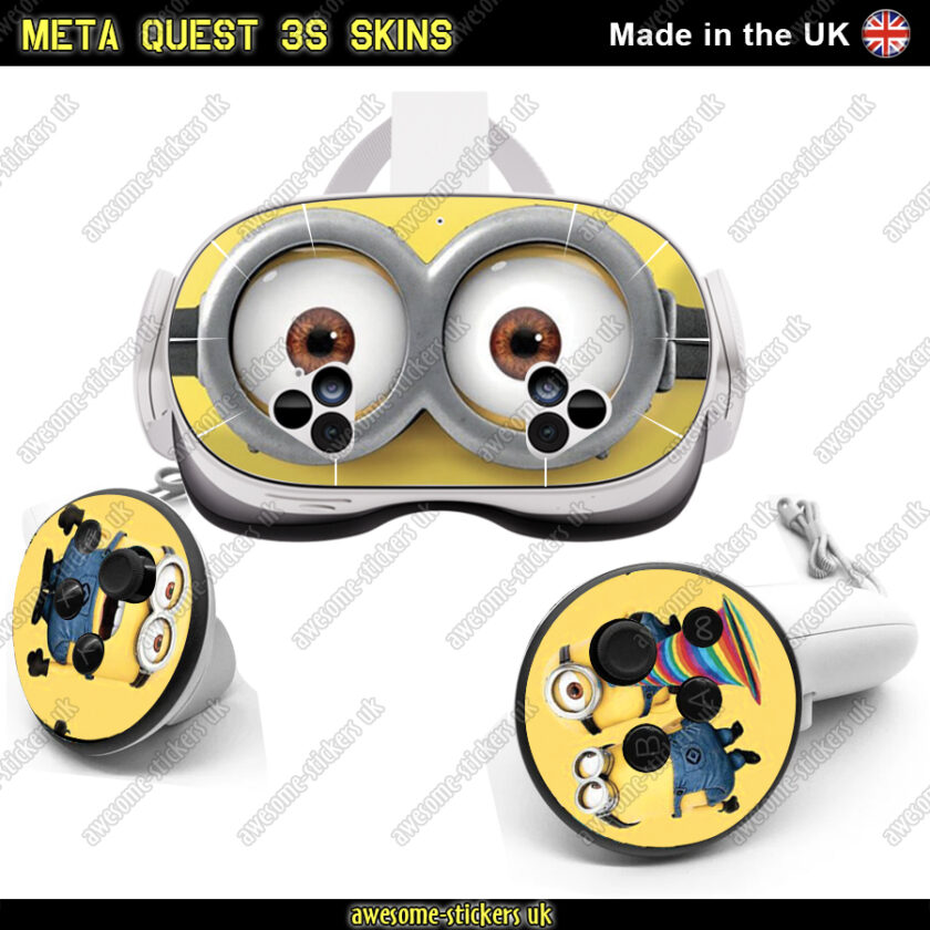 Meta Quest 3S skins - vinyl sticker wrap 007 - MINIONS