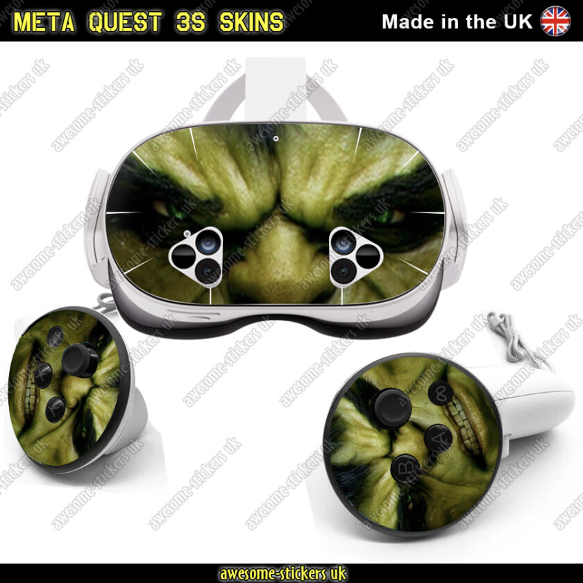 Meta Quest 3S skins - vinyl sticker wrap 008 - HULK