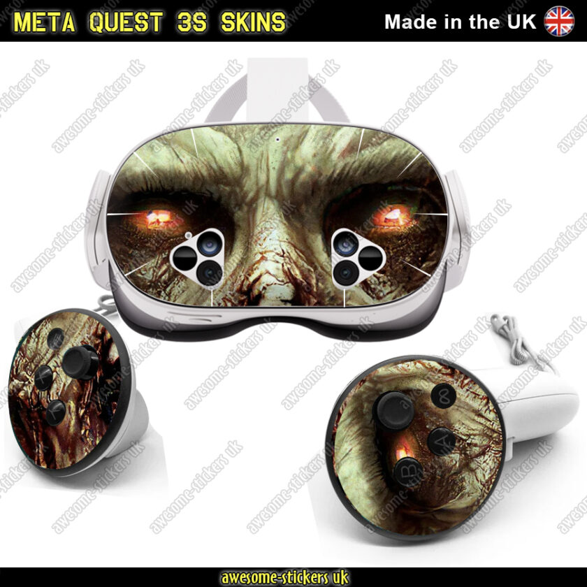 Meta Quest 3S skins - vinyl sticker wrap 010 - ZOMBIE