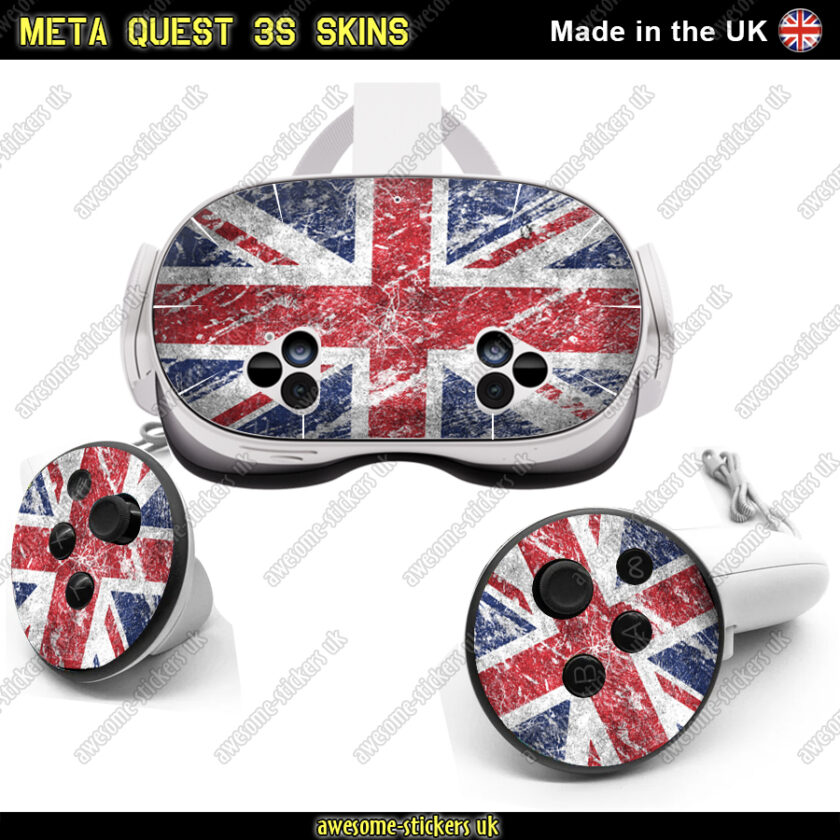 Meta Quest 3S skins - vinyl sticker wrap 015 - UNION JACK