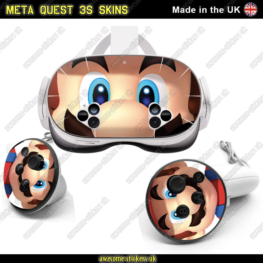 Meta Quest 3S skins - vinyl sticker wrap 020 - MARIO