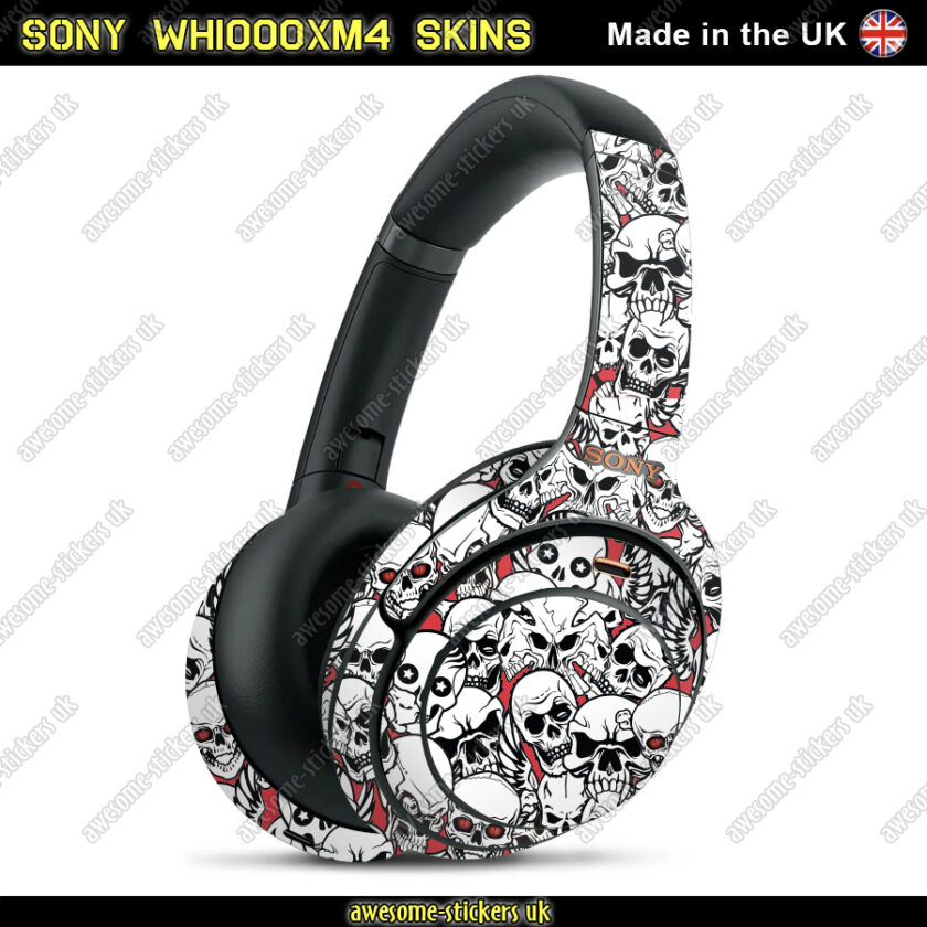 Sony WH-1000XM4 skins - wireless headphones wrap - Awesome Stickers UK