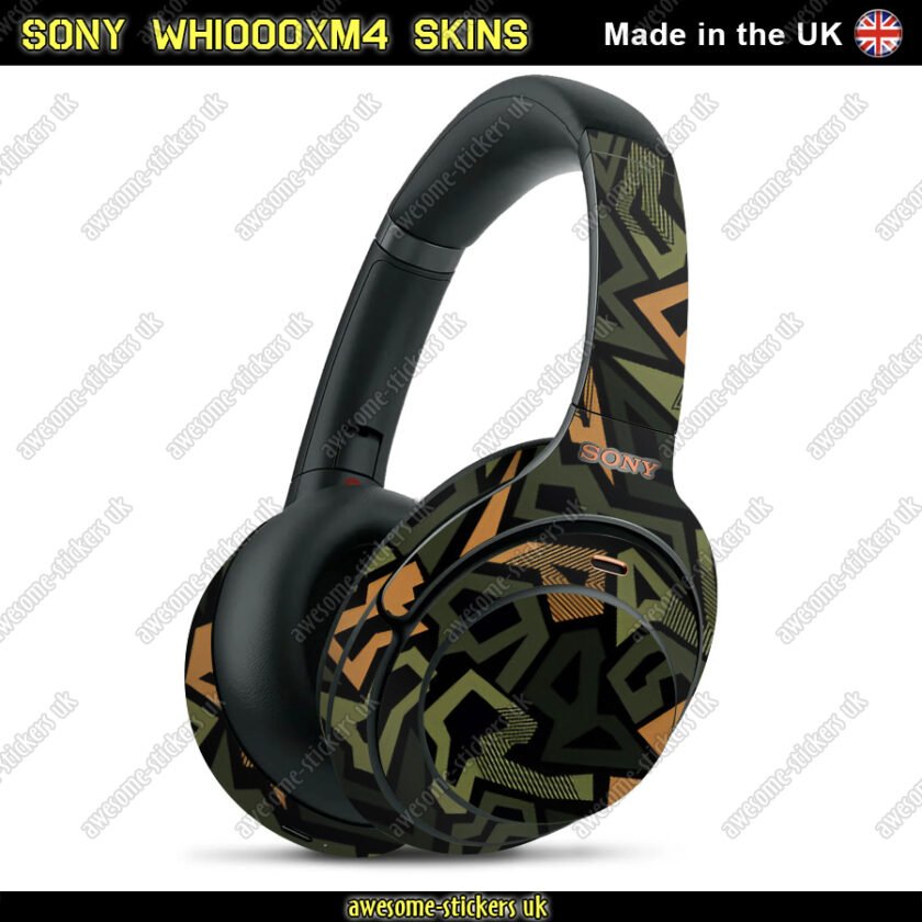 Sony WH-1000XM4 skins - wireless headphones wrap - Awesome Stickers UK