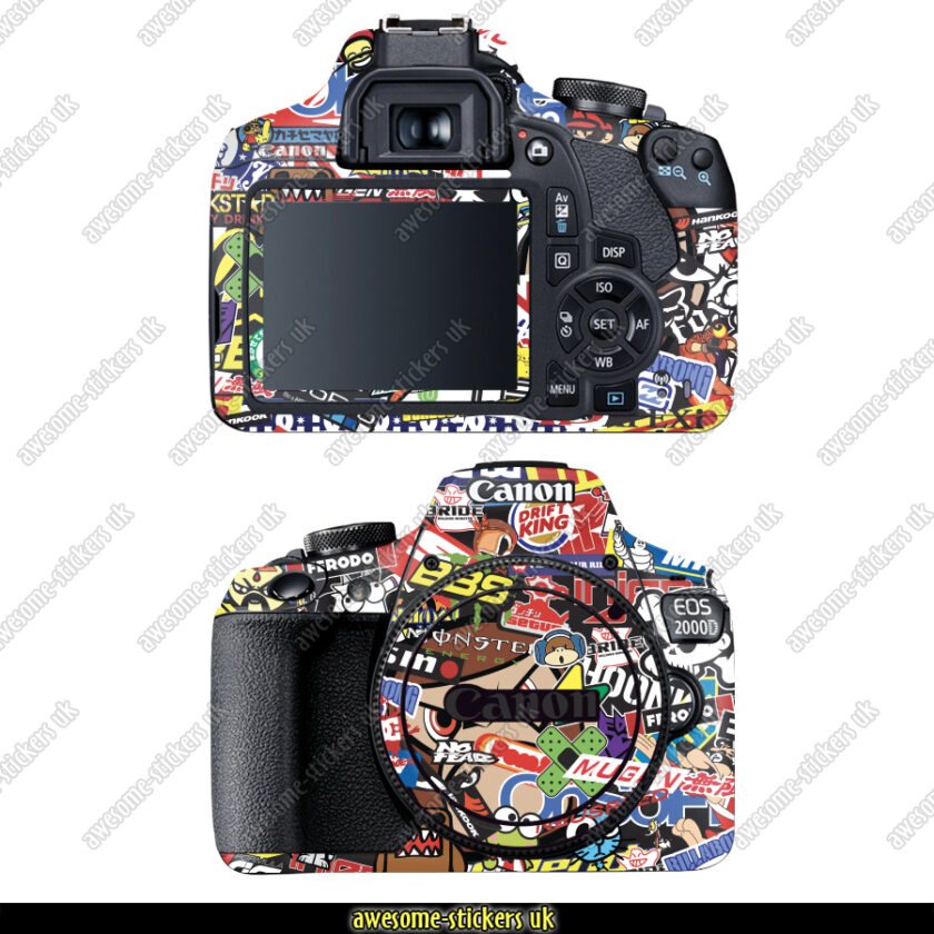 Canon EOS 2000D skins & wraps- Awesome Stickers UK