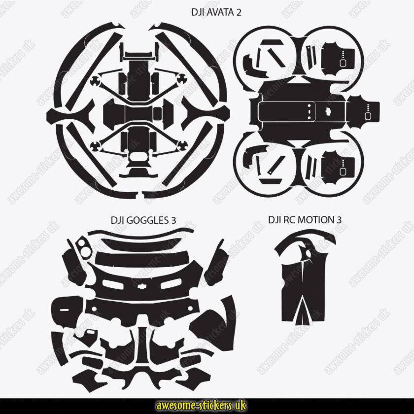 DJI Avata 2 skins - Awesome Stickers UK