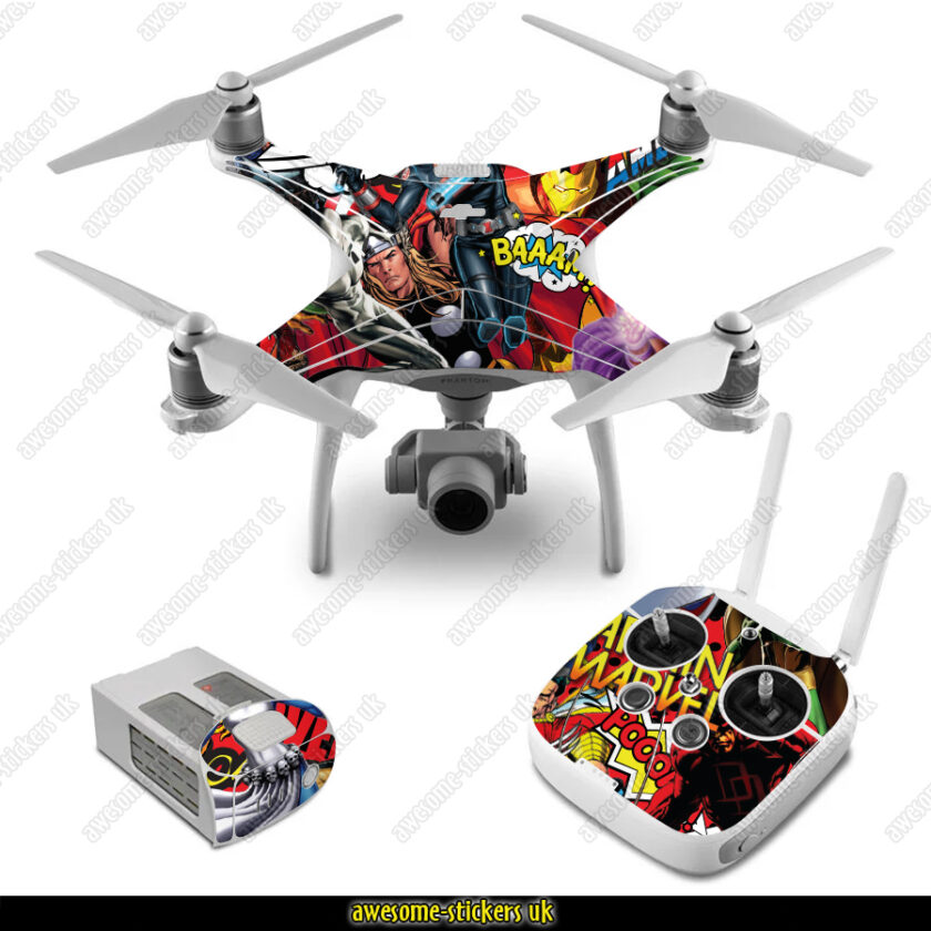 DJI Phantom 4 skins - Awesome Stickers UK