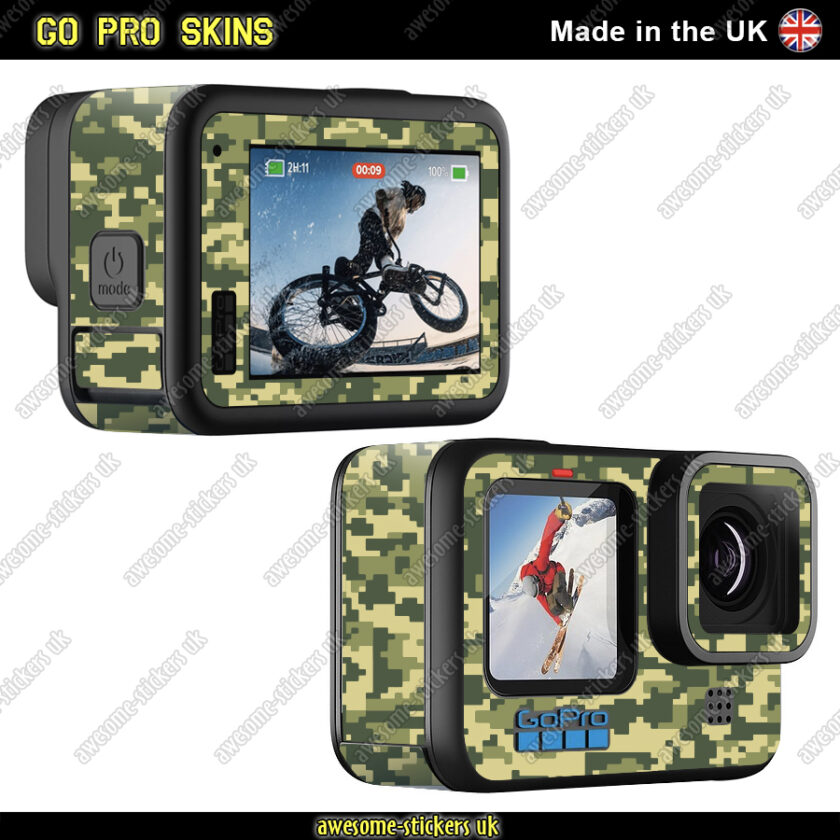 GoPro Hero skins: Black Series 7, 8, 9, 10, 11 & 12 - Awesome Stickers UK